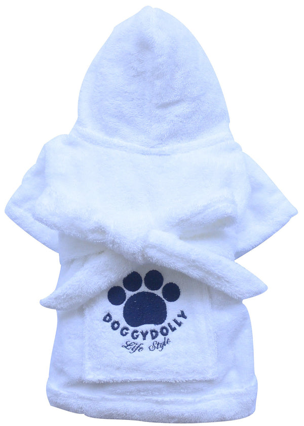 Bath Robe Dog Dressing Gown - DoggyDolly Australia & New Zealand
