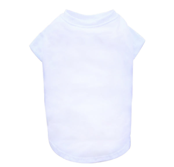 SMALL DOG - Plain White Doggy T Shirt - DoggyDolly Australia & New Zealand